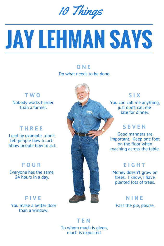 Jay Lehman: Leading A Life Well-Lived - Lehman's Simpler Living Blog
